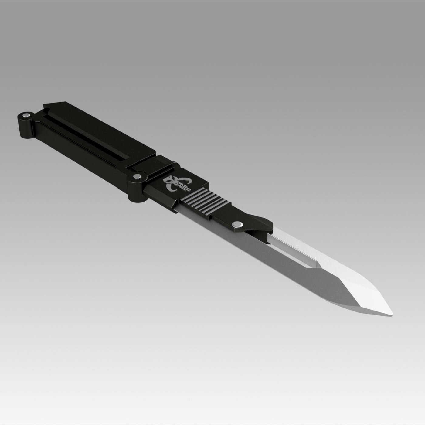 Star Trek Mandalorian Knife Vibroblade - 3D Model by Blackeveryday