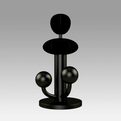 Star Trek The Next Generation Black Stool - 3D Model by Blackeveryday