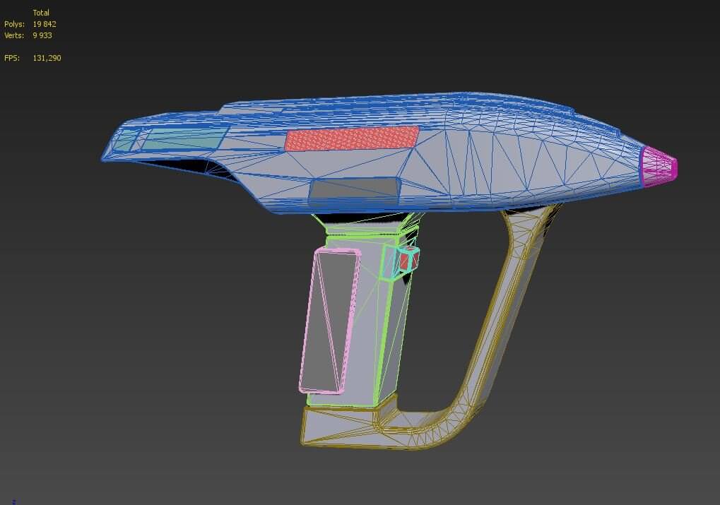 Star Trek The Next Generation Romulan Disruptor - 3D Model by Blackeveryday