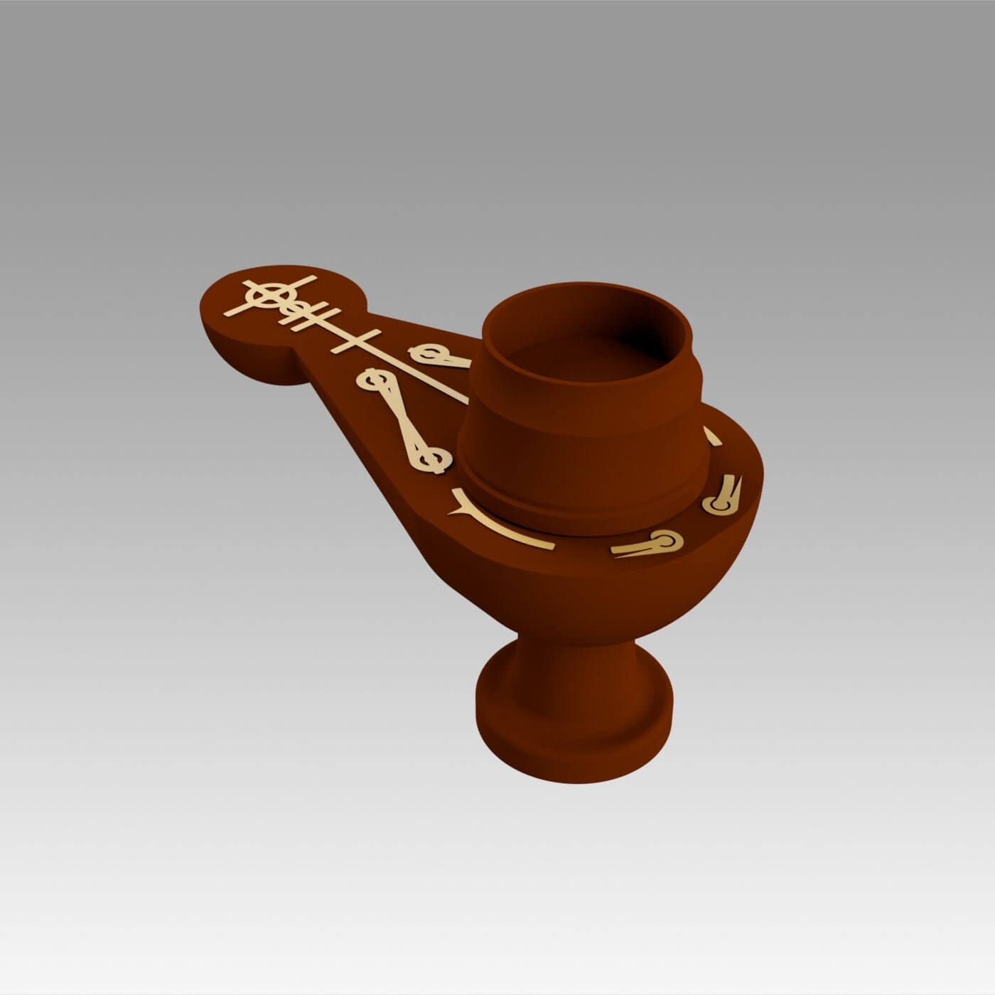 Star Trek Voyager Vulcan Styled Meditation Lamp - 3D Model by Blackeveryday