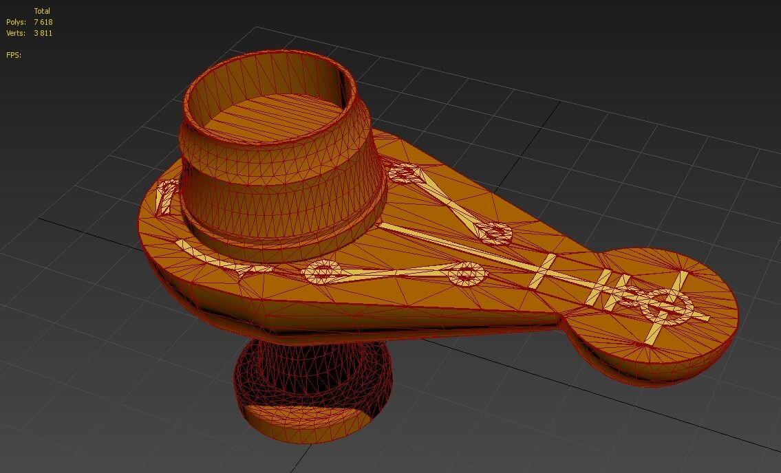 Star Trek Voyager Vulcan Styled Meditation Lamp - 3D Model by Blackeveryday