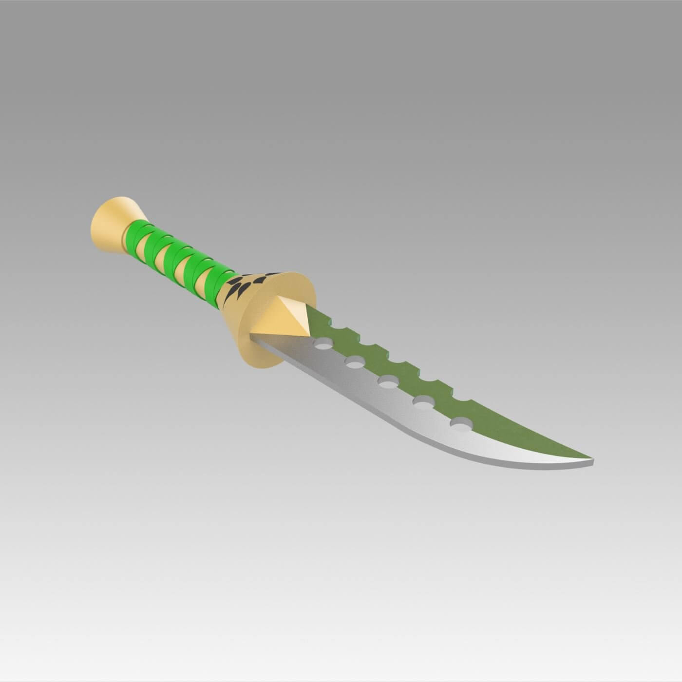 The Seven Deadly Sins Meliodas Lost Bane Sword - 3D Model by Blackeveryday
