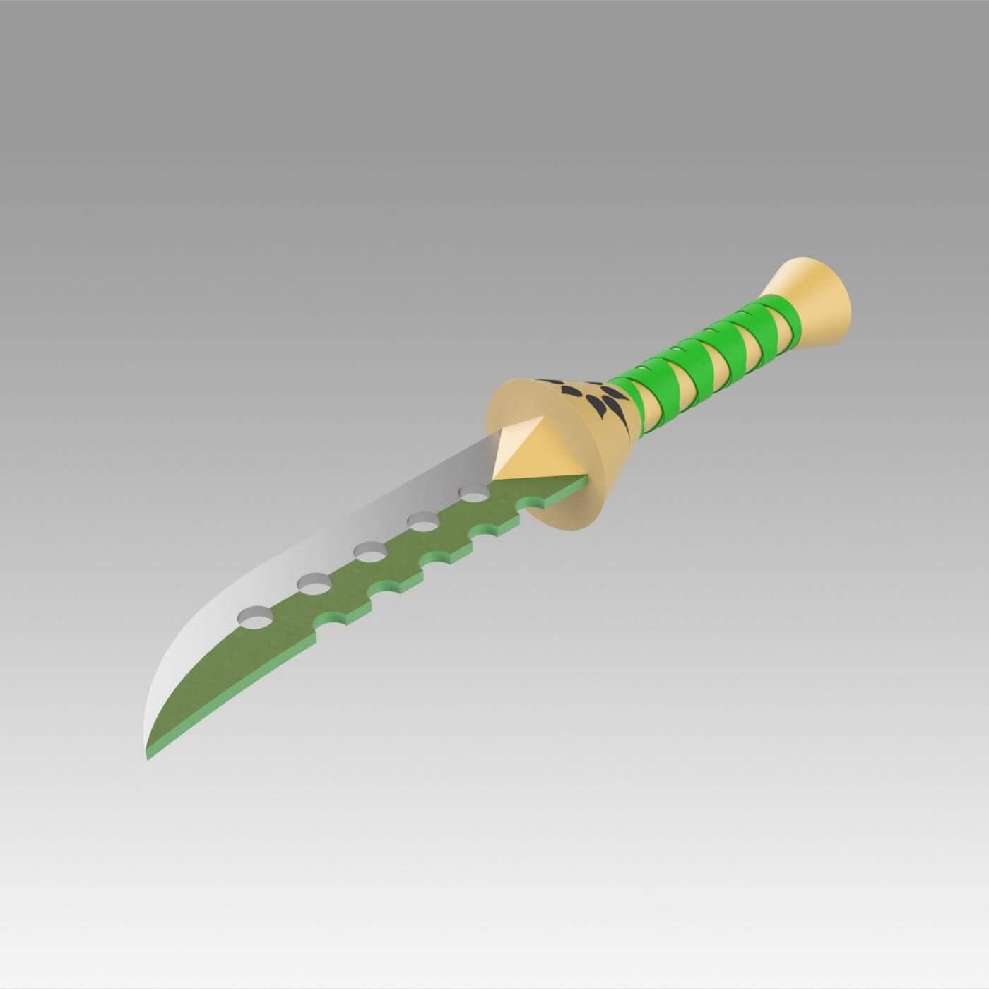 The Seven Deadly Sins Meliodas Lost Bane Sword - 3D Model by Blackeveryday