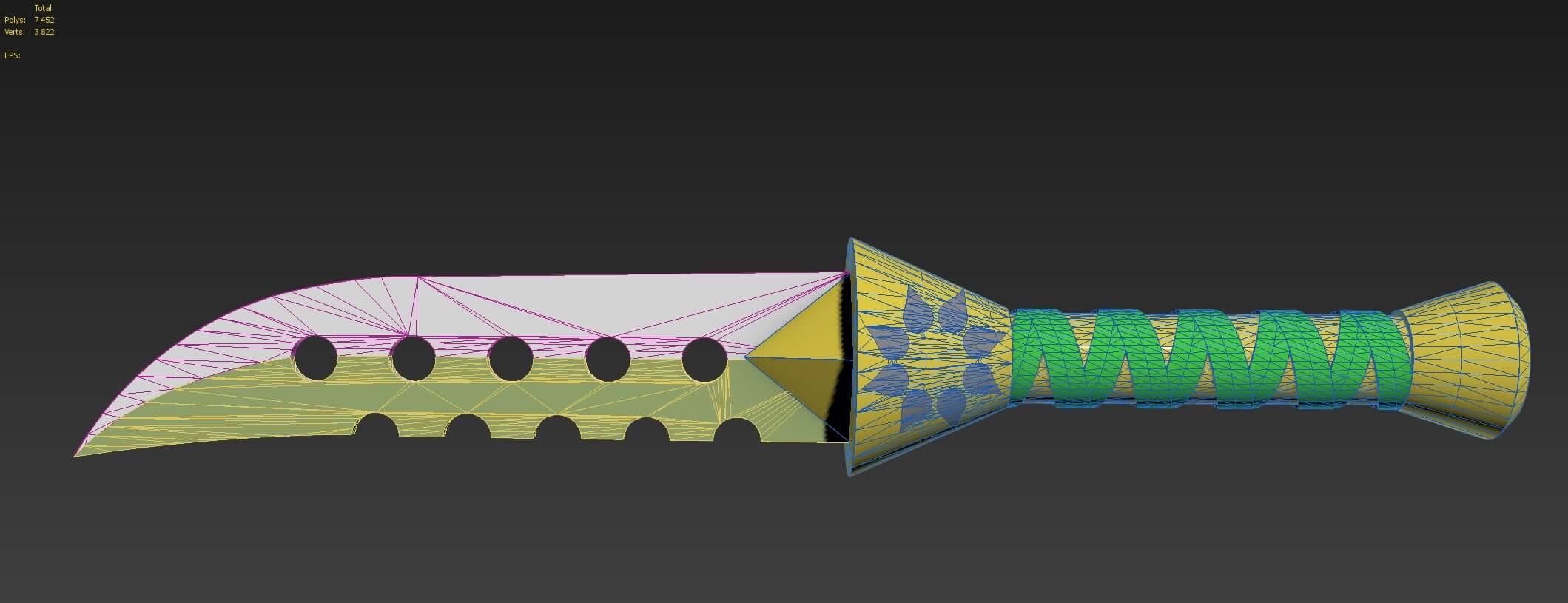 The Seven Deadly Sins Meliodas Lost Bane Sword - 3D Model by Blackeveryday