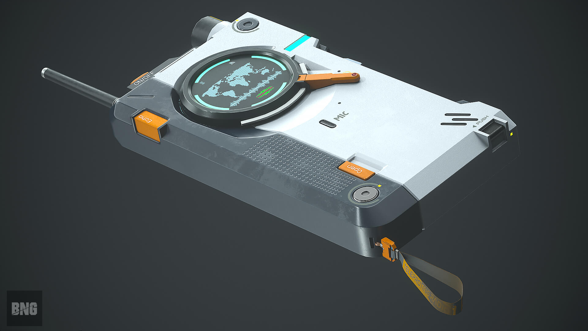 Sci-Fi Radio 3D Model by Blacknibolion
