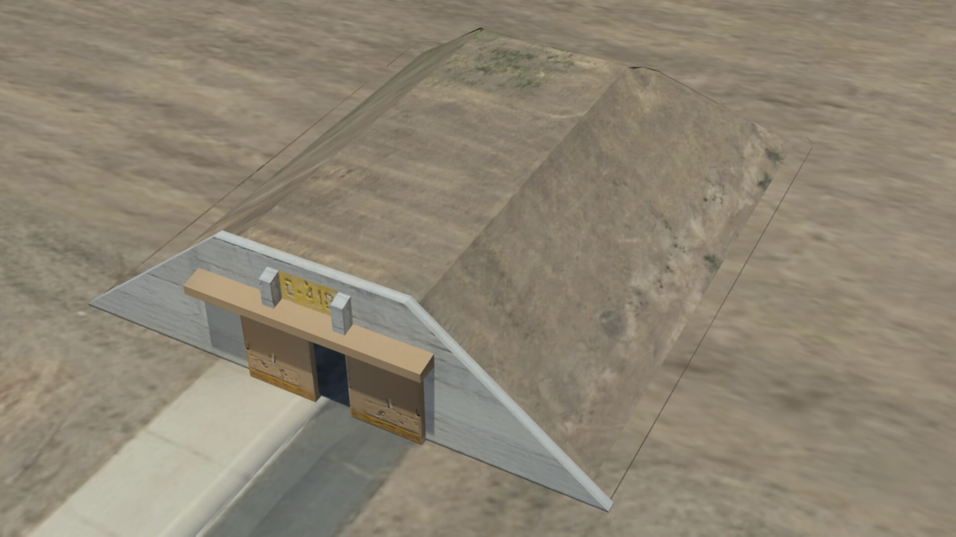 Low Poly,Ammunition Bomb Dump - 3D Model by blackraven37