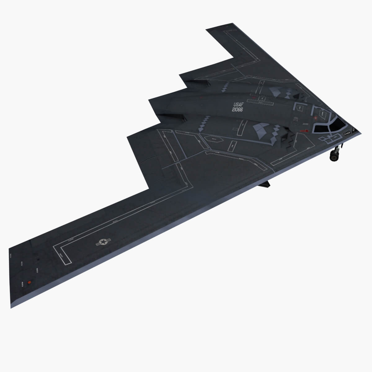 B-2 Stealth Bomber 3D Model by blackraven37