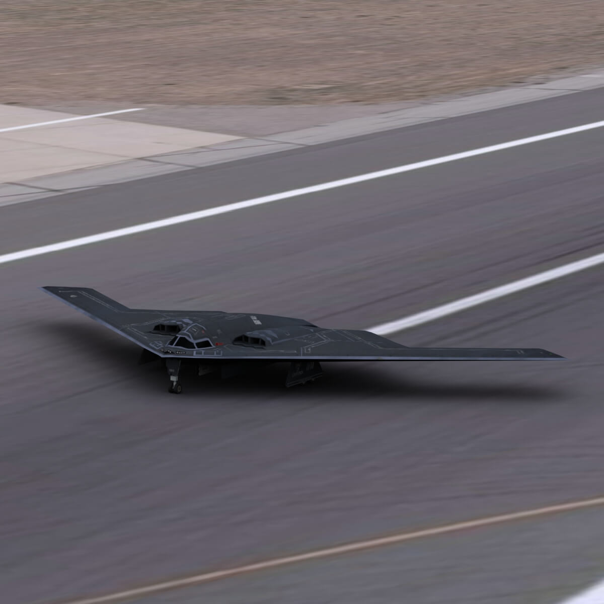 B-2 Stealth Bomber 3D Model by blackraven37