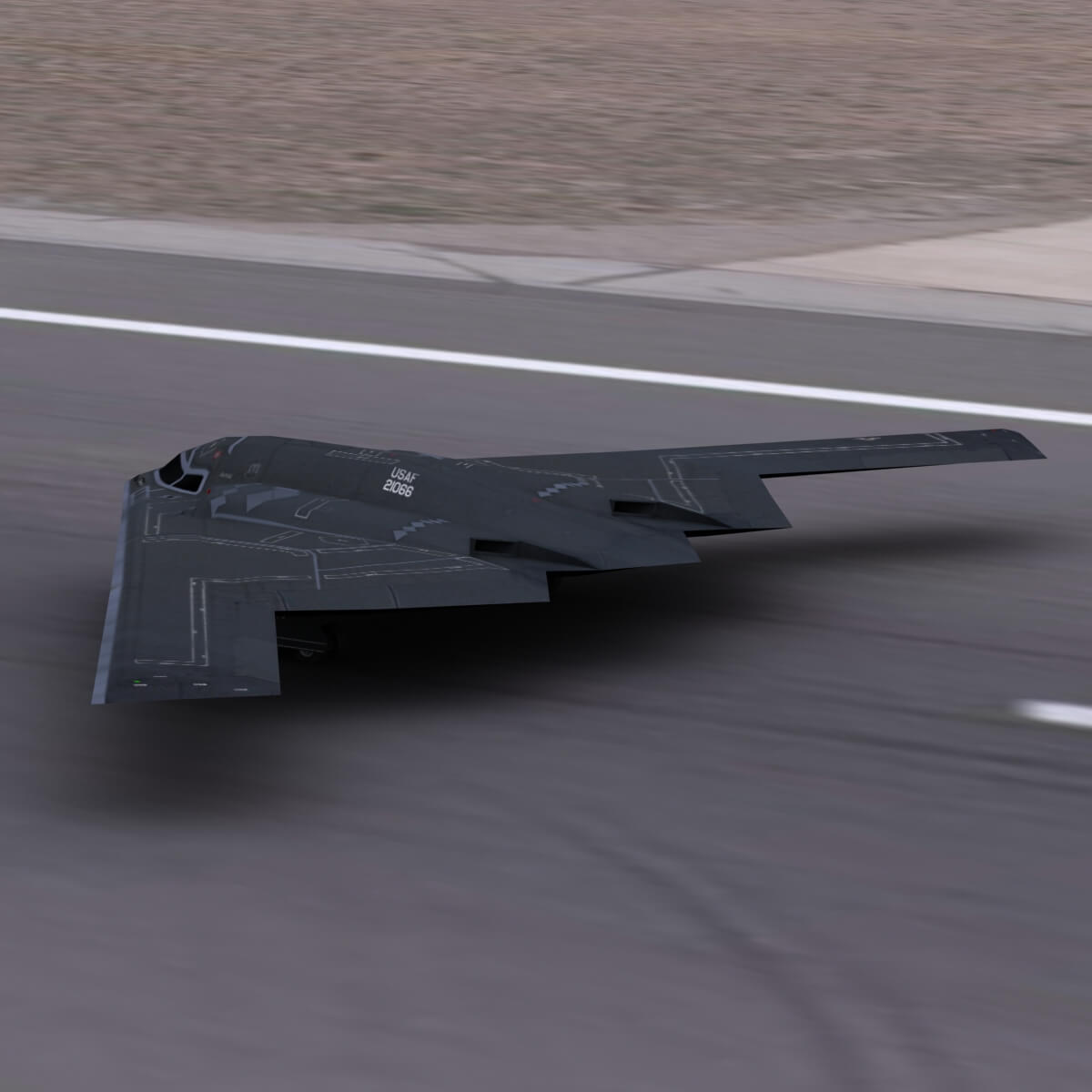 B-2 Stealth Bomber 3D Model by blackraven37