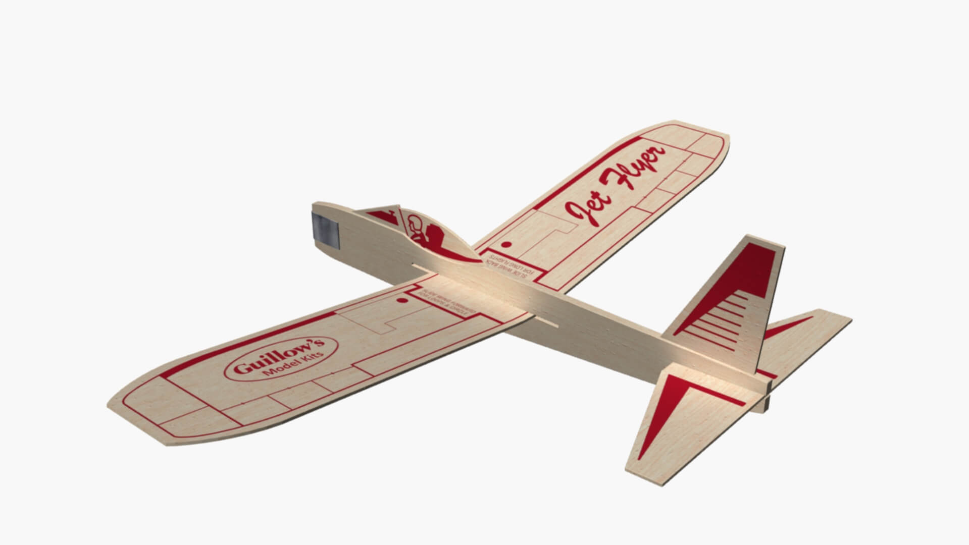 1970'S Era Balsa Wood Glider - 3D Model by blackraven37