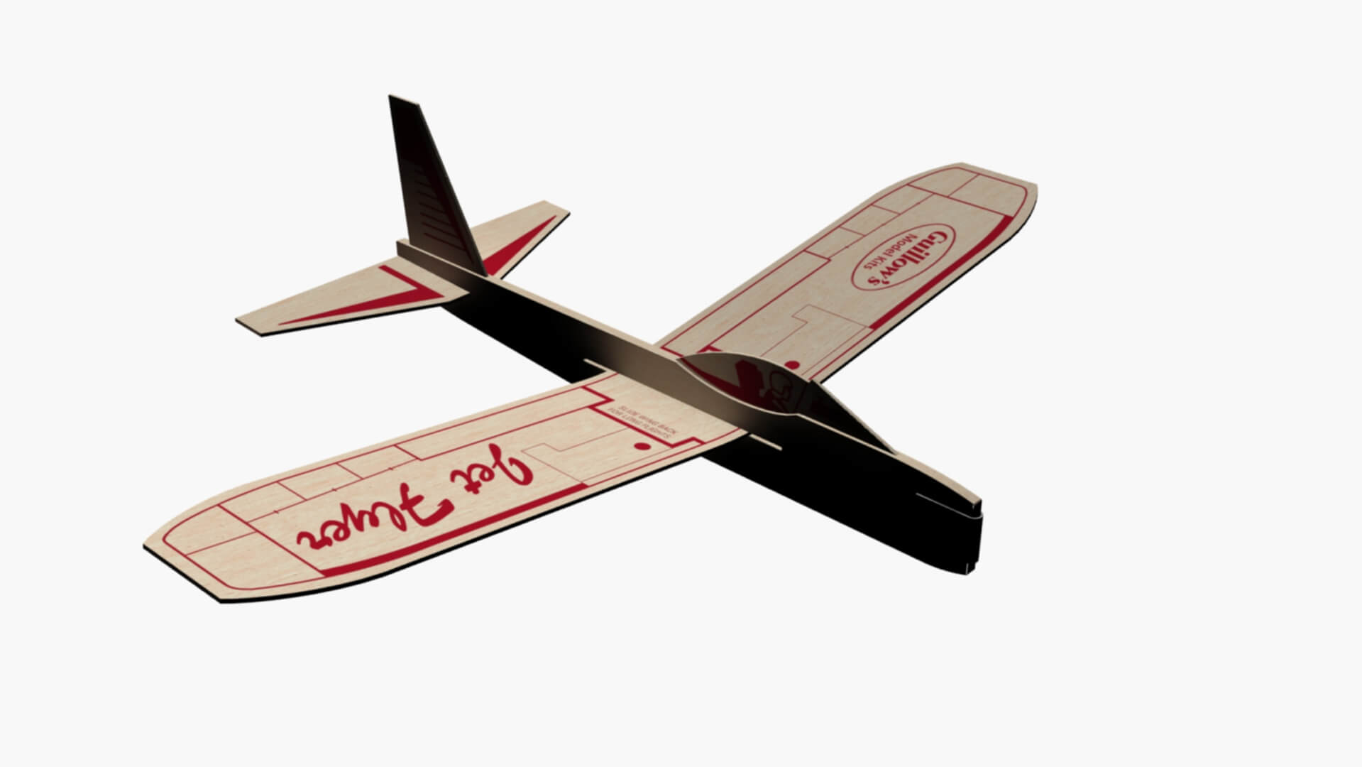 1970'S Era Balsa Wood Glider - 3D Model by blackraven37