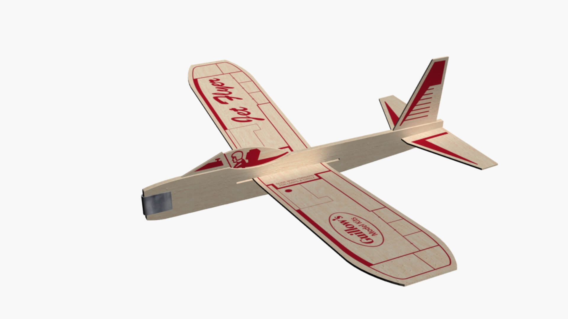 1970'S Era Balsa Wood Glider - 3D Model by blackraven37