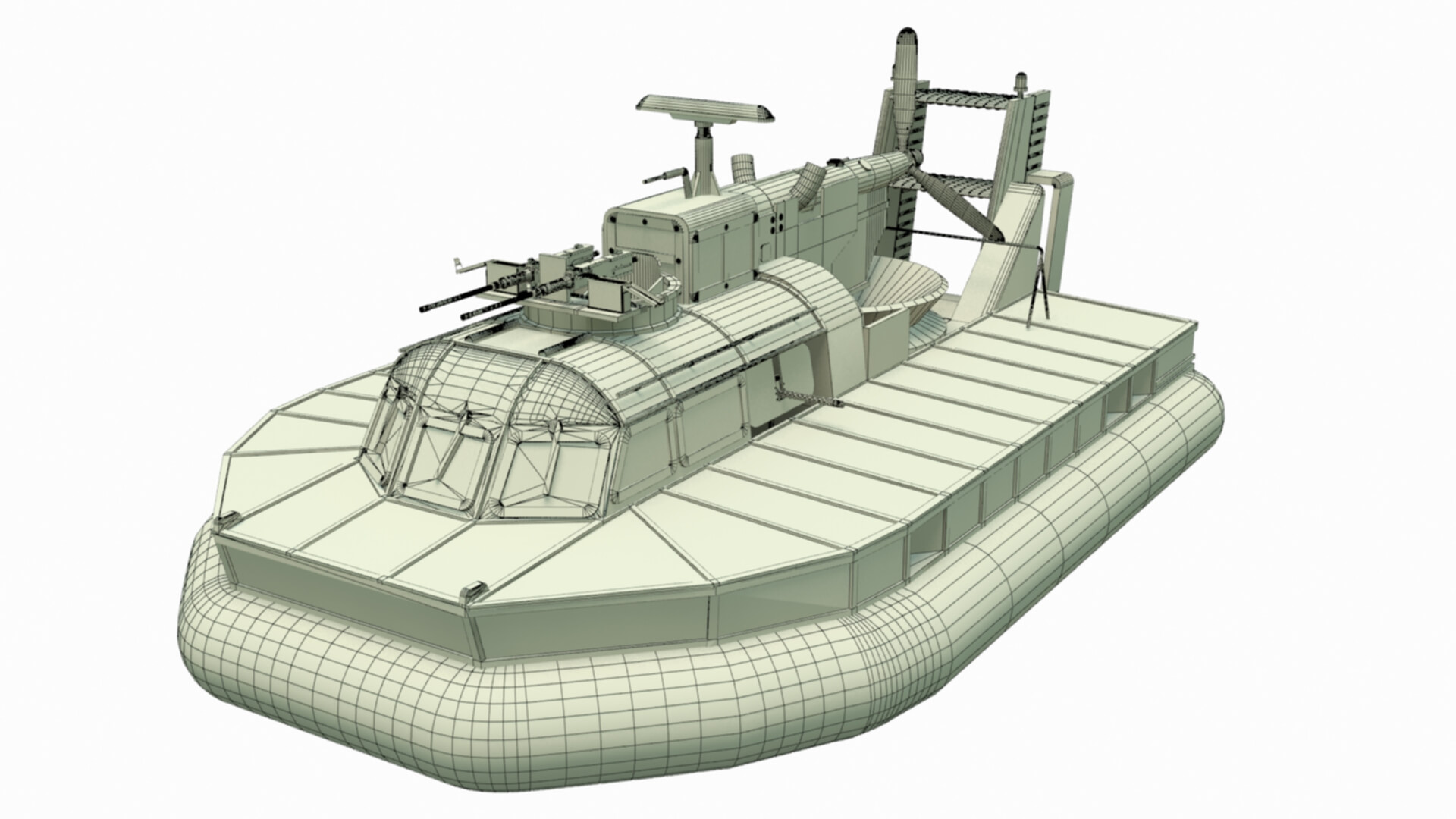 SK-5 Hovercraft 3D Model by blackraven37