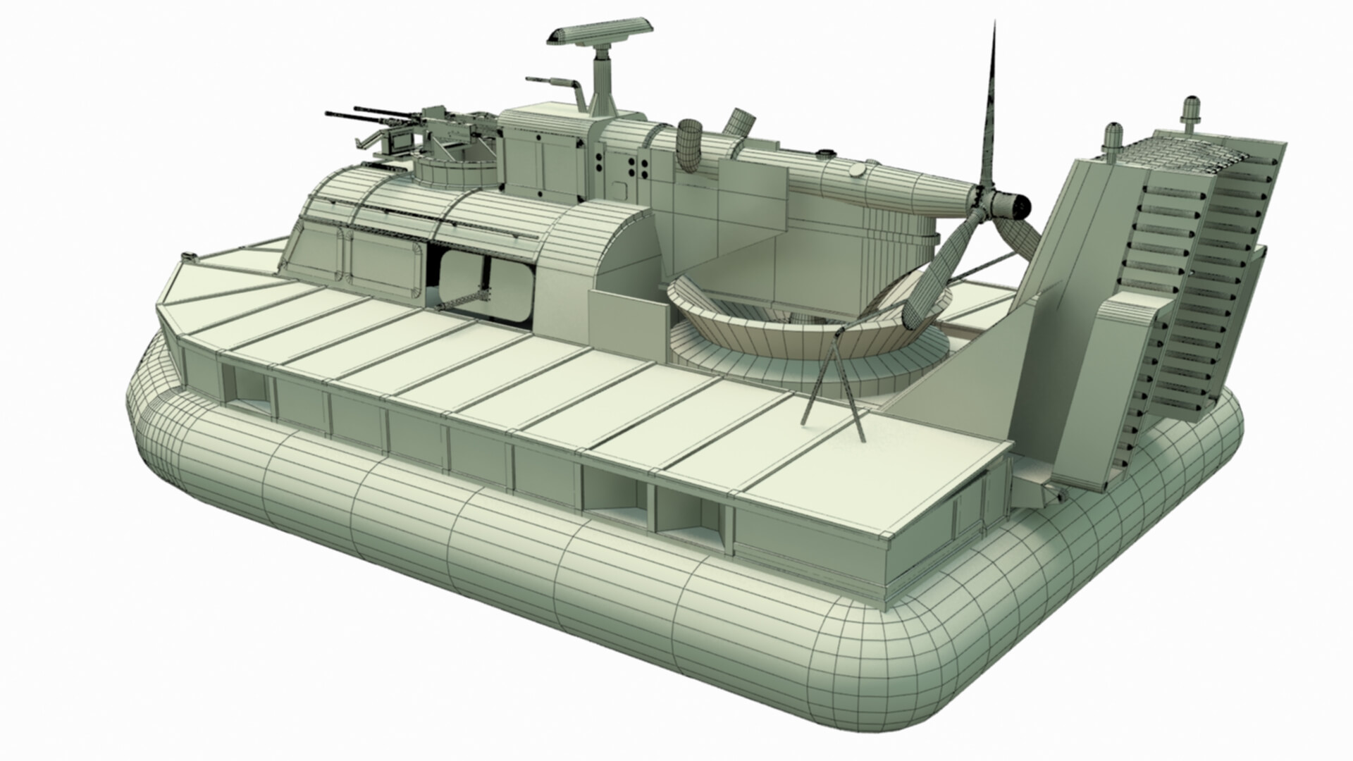 SK-5 Hovercraft 3D Model by blackraven37