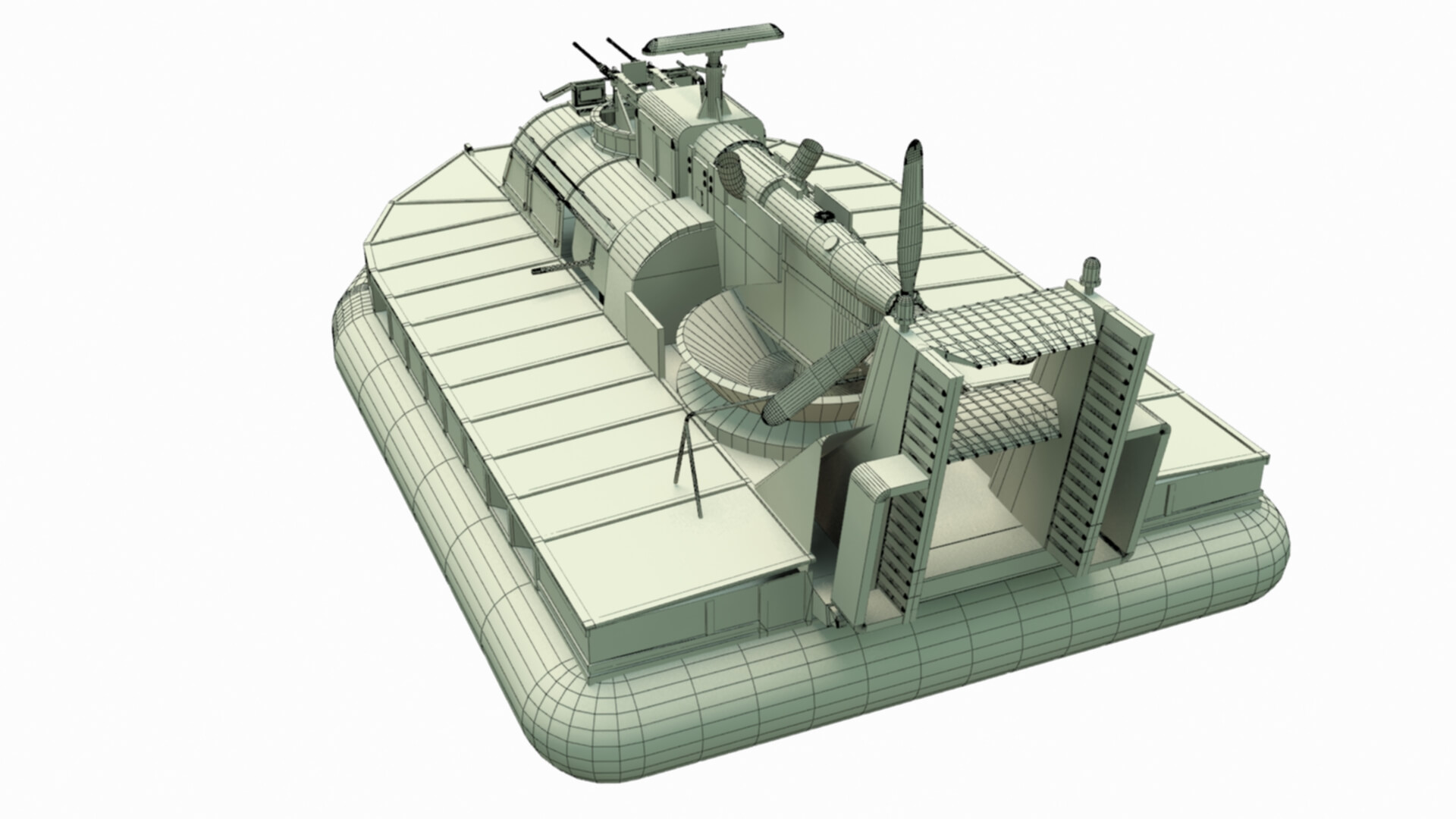 SK-5 Hovercraft 3D Model by blackraven37