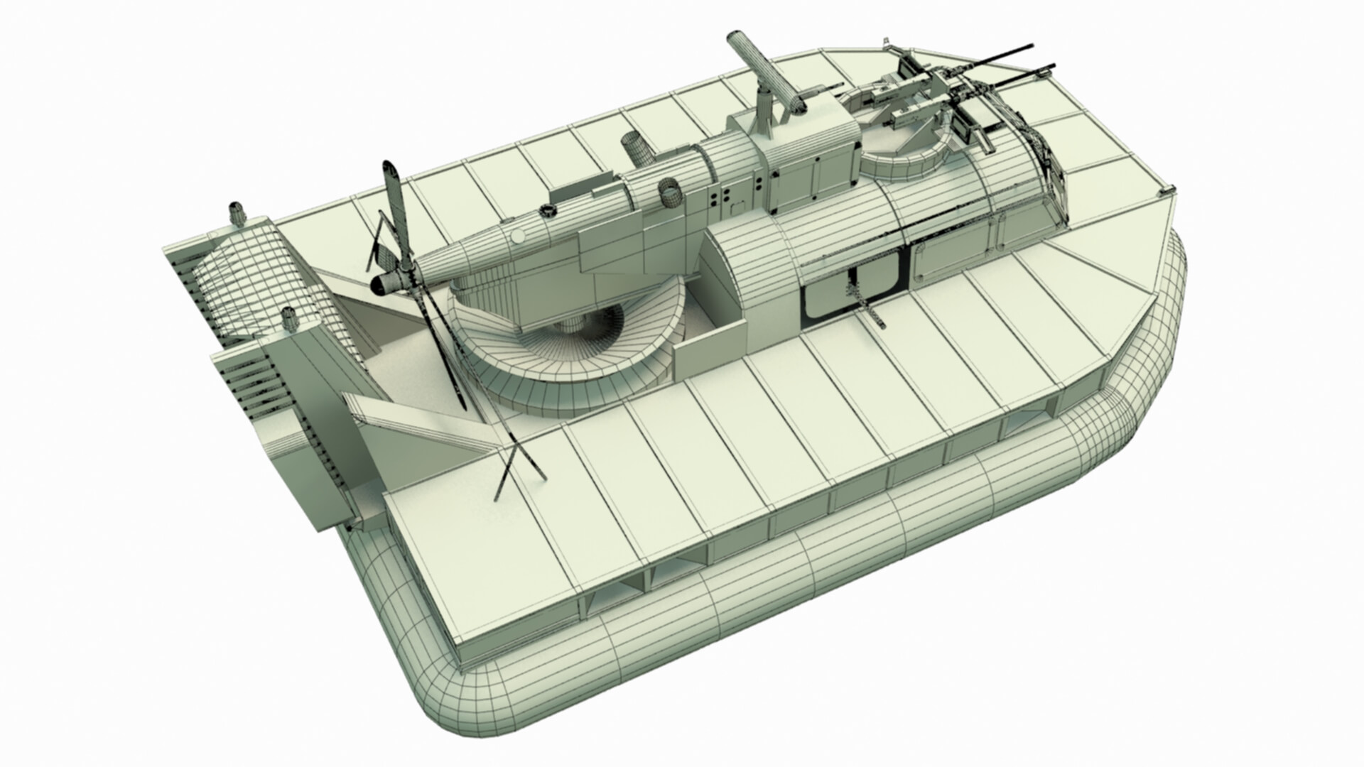 SK-5 Hovercraft 3D Model by blackraven37