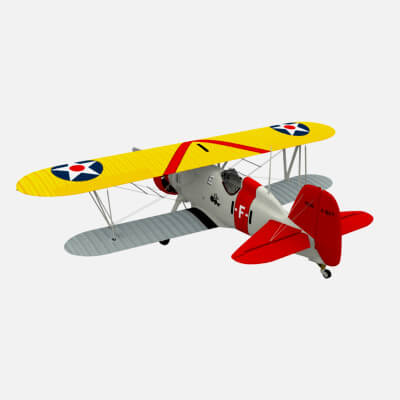 Boeing F4B4 Biplane - 3D Model by blackraven37
