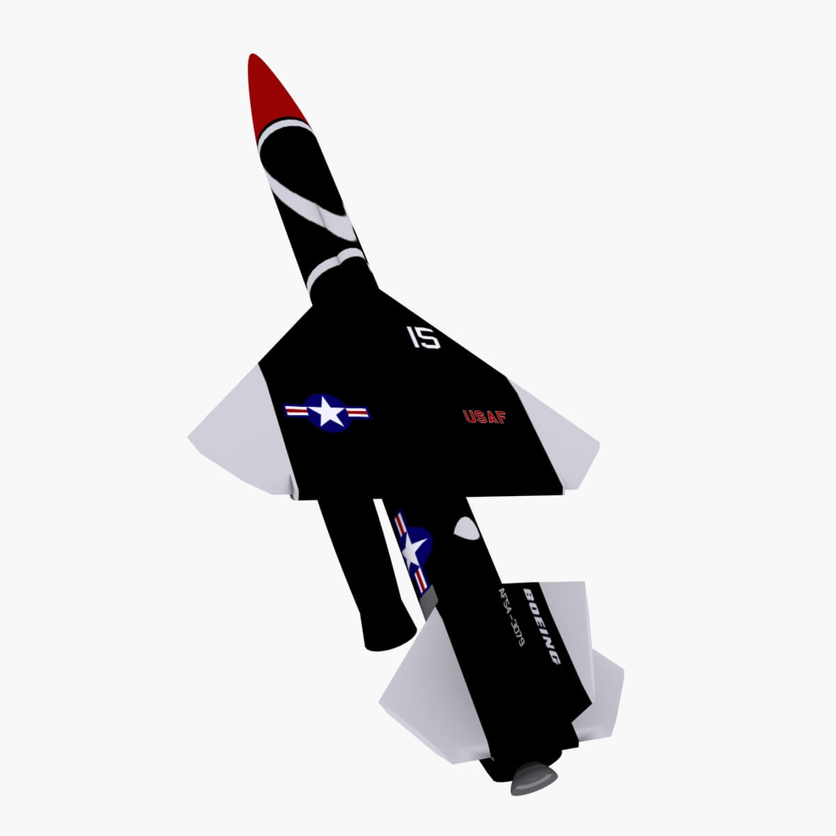 Low Poly Bomarc Missile - 3D Model by blackraven37