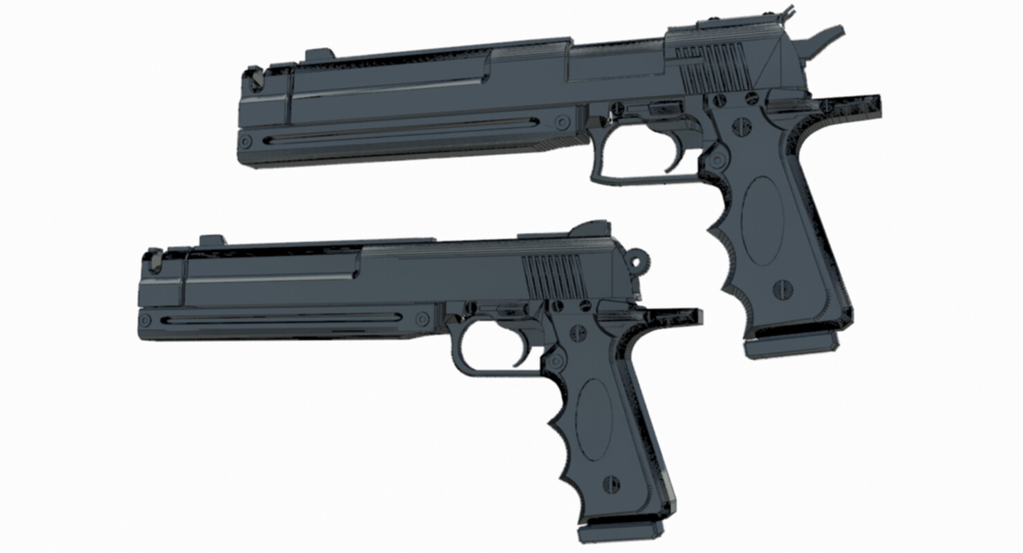 Ebony and Ivory - 3D Model by blackraven37