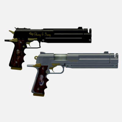 Ebony and Ivory - 3D Model by blackraven37