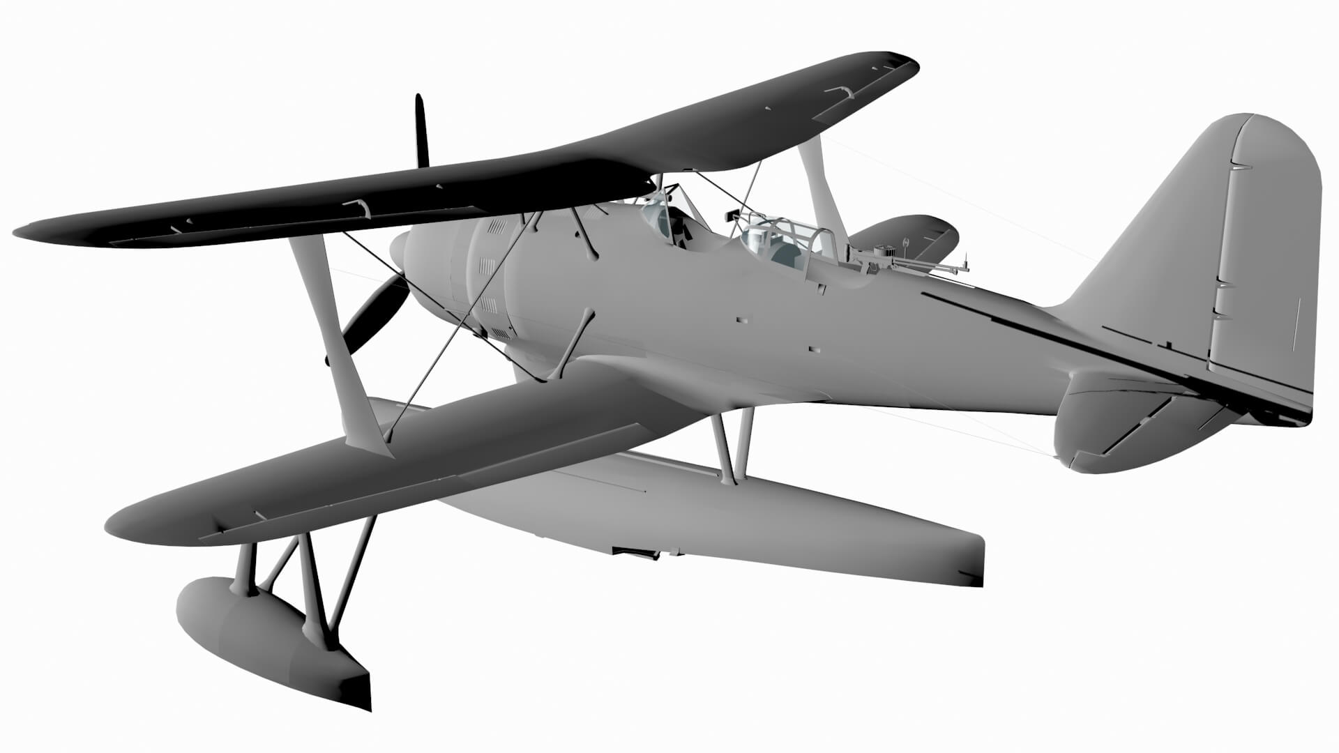 F1M "Pete" Floatplane - 3D Model by blackraven37