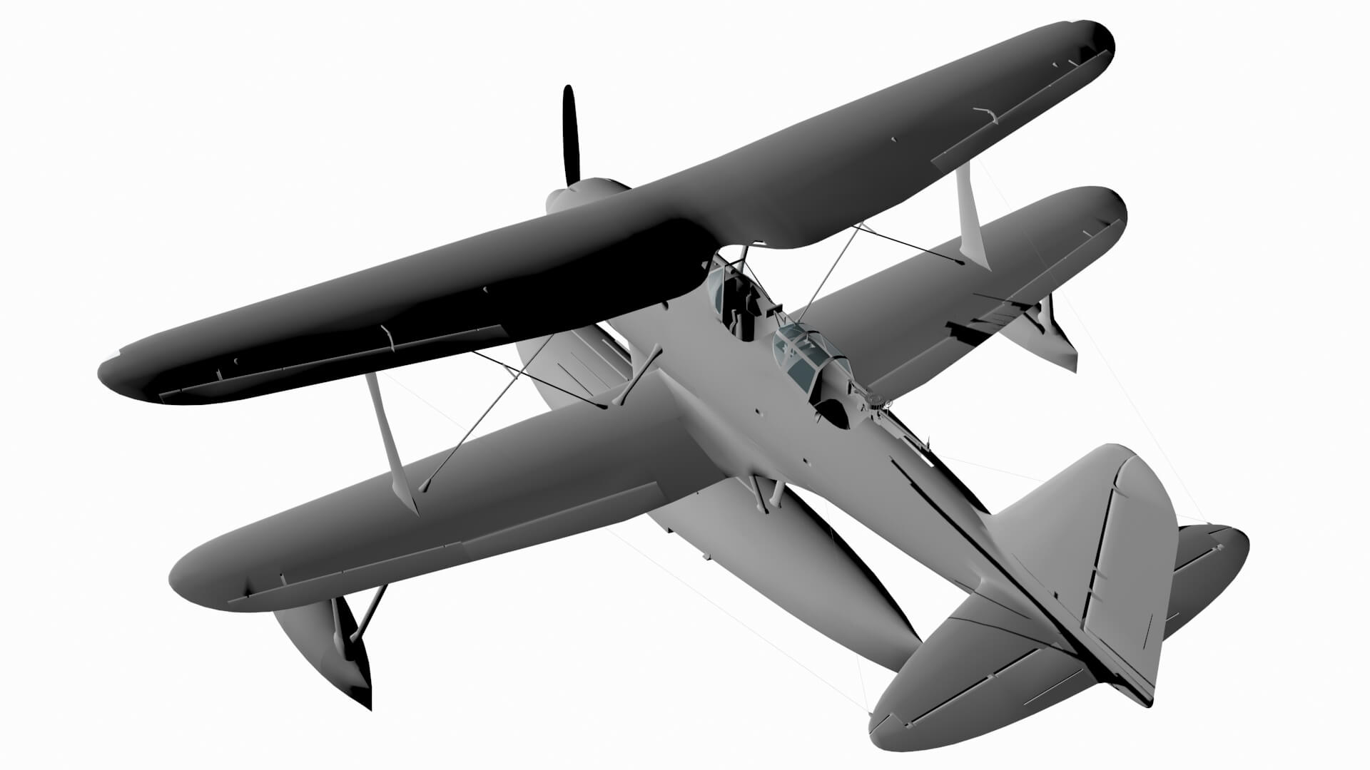F1M "Pete" Floatplane - 3D Model by blackraven37