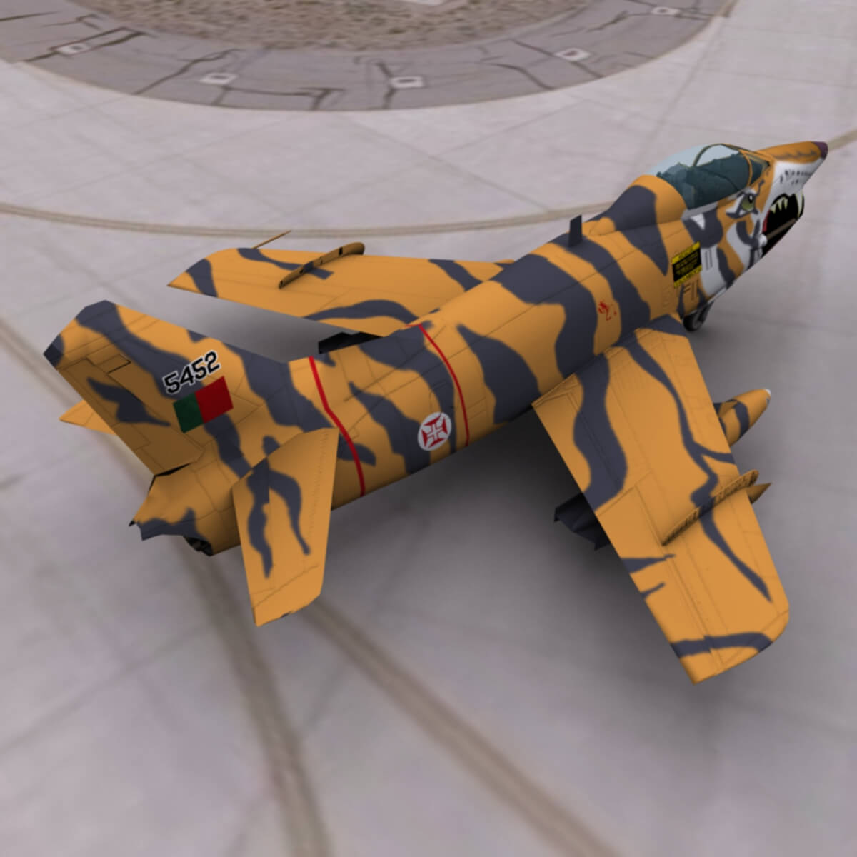 Fiat G91 R2 Tigermeet - 3D Model by blackraven37
