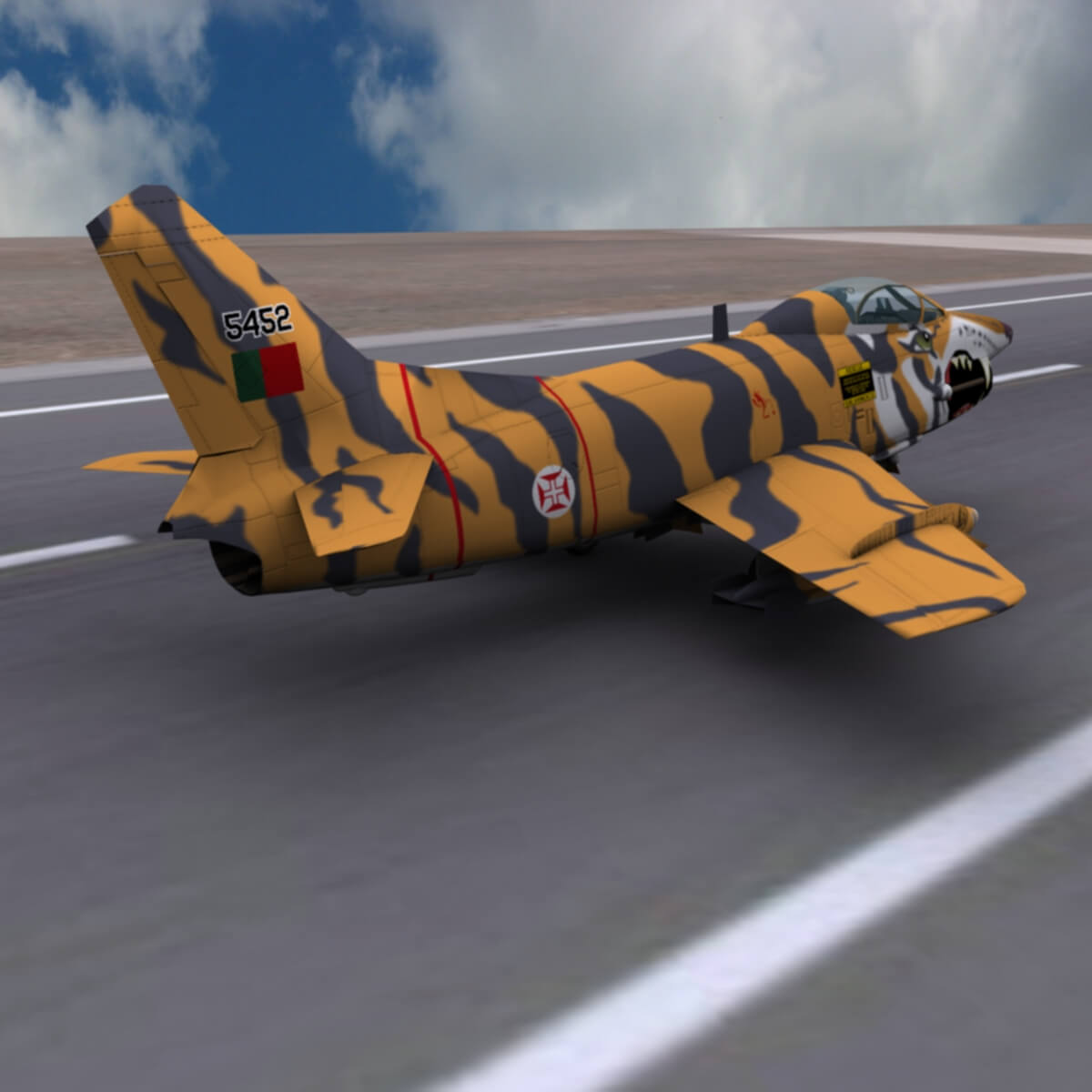 Fiat G91 R2 Tigermeet - 3D Model by blackraven37