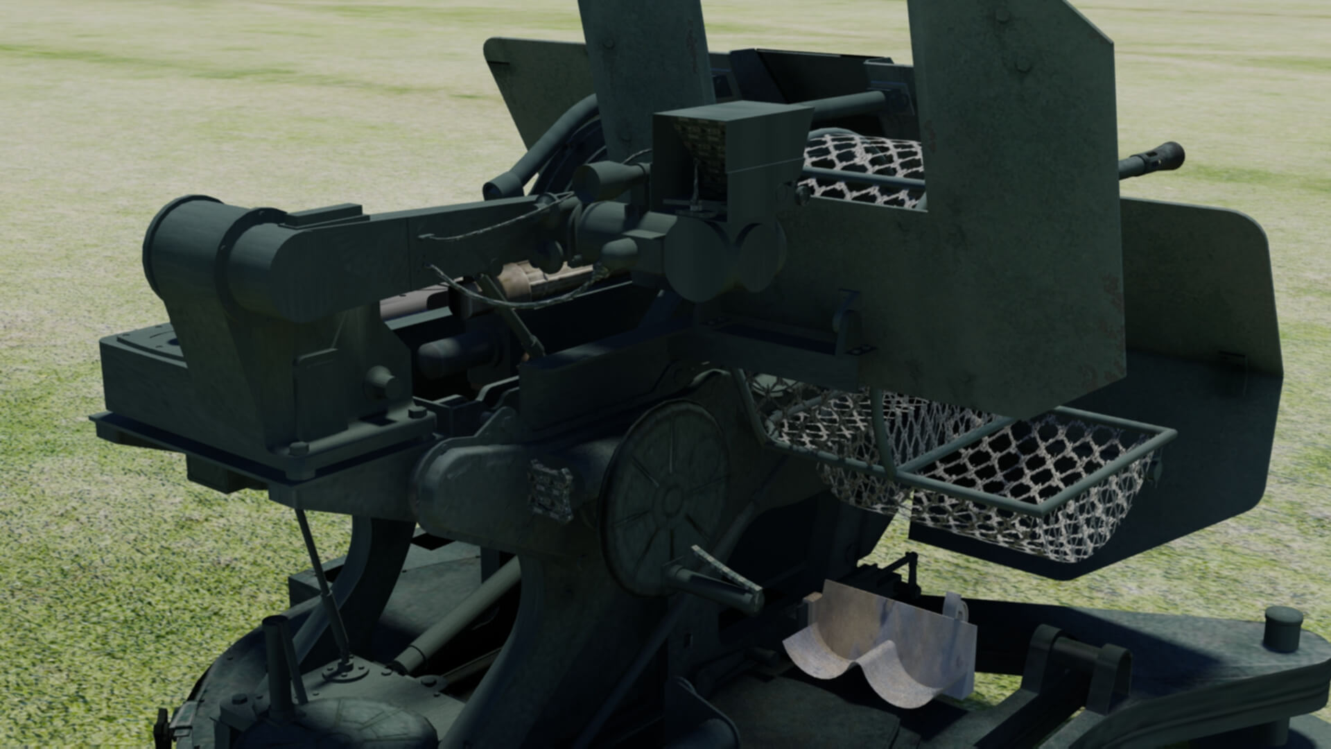 Flak 38 Stationary Gray - 3D Model by blackraven37