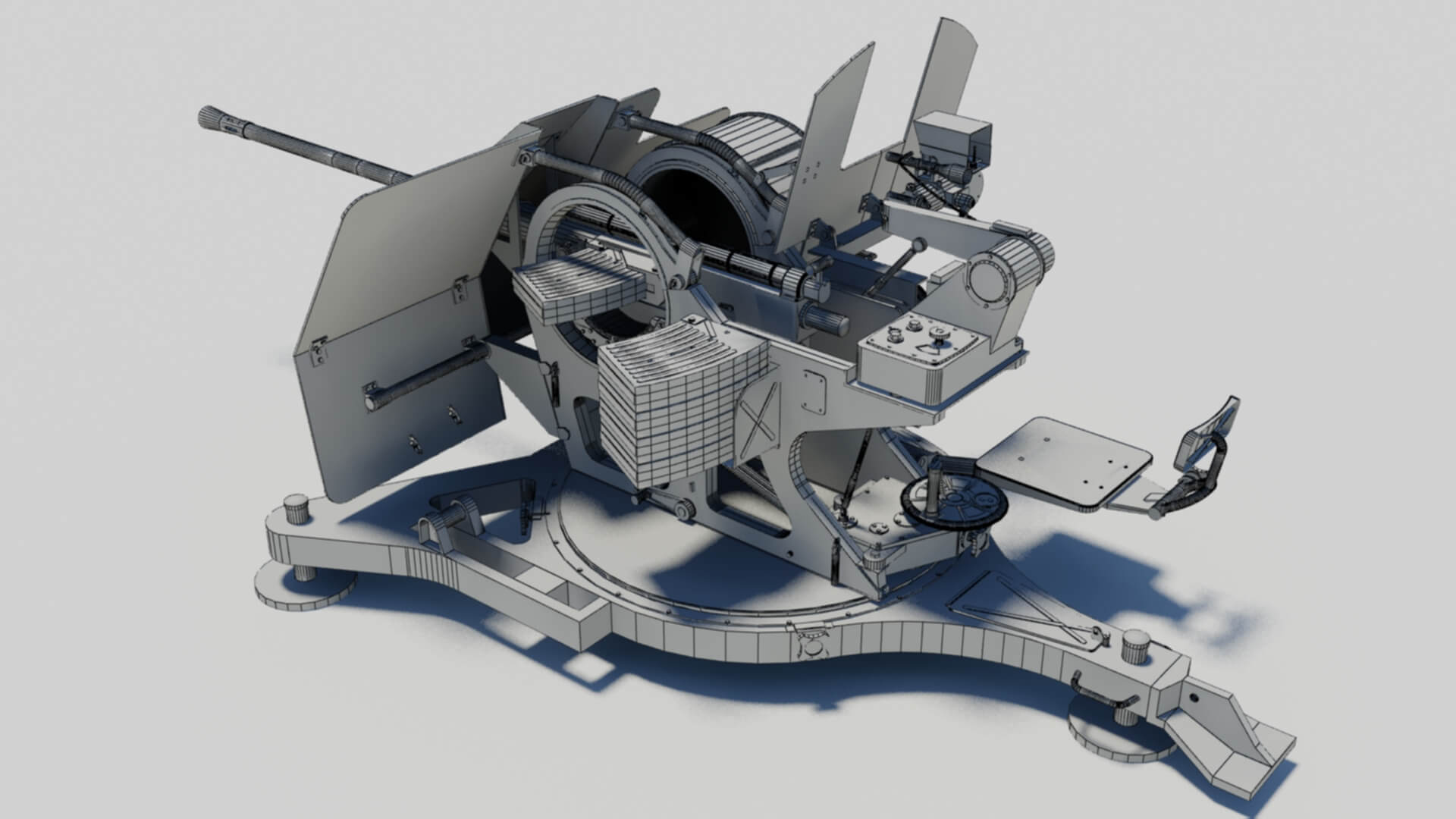 Flak 38 Stationary Tan - 3D Model by blackraven37
