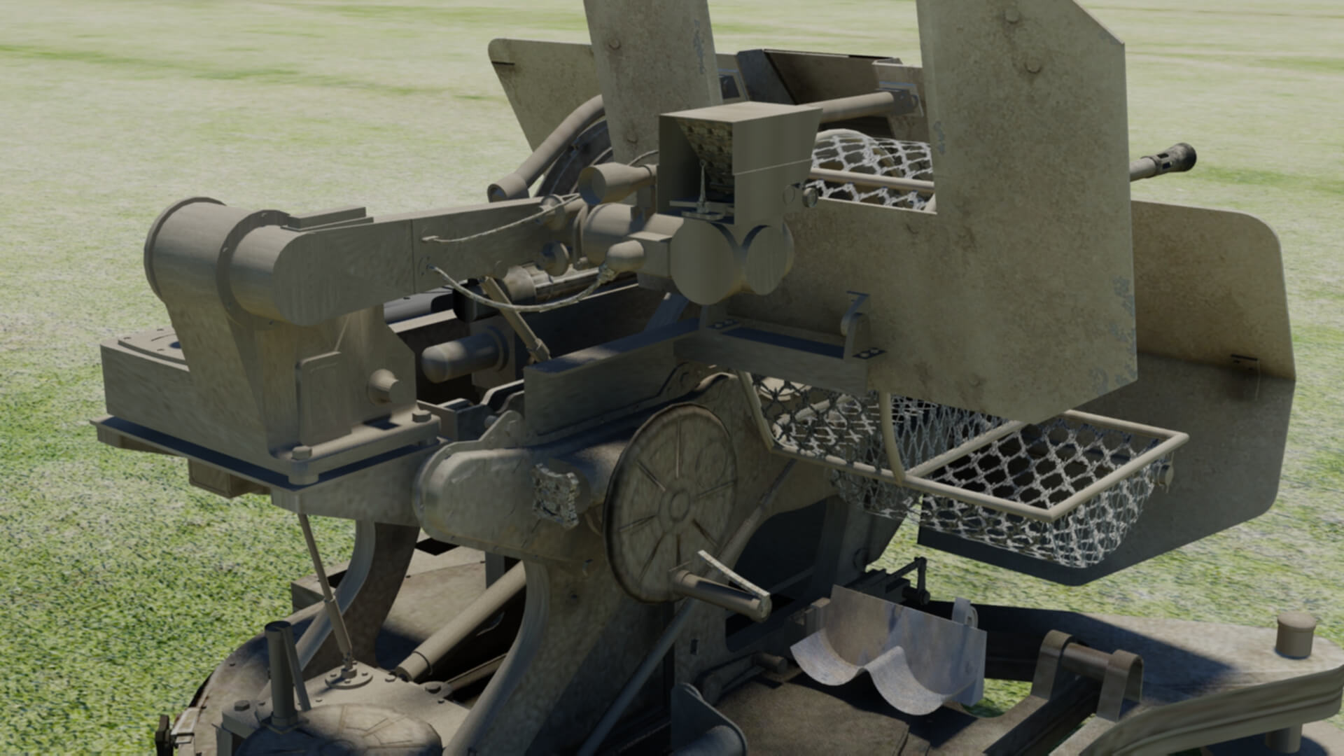 Flak 38 Stationary Tan - 3D Model by blackraven37