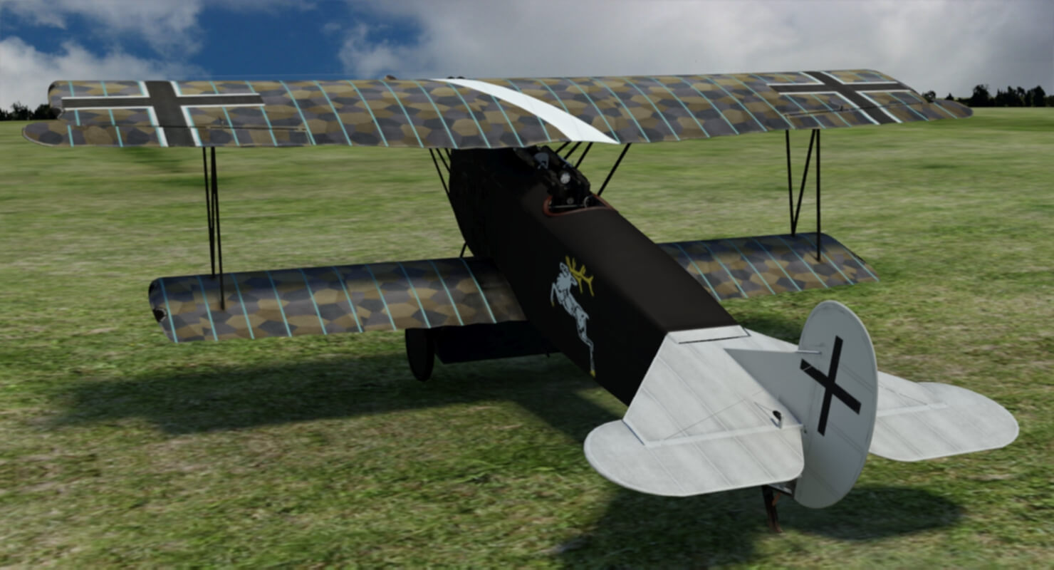 Fokker D7 Carl Degelow - 3D Model by blackraven37