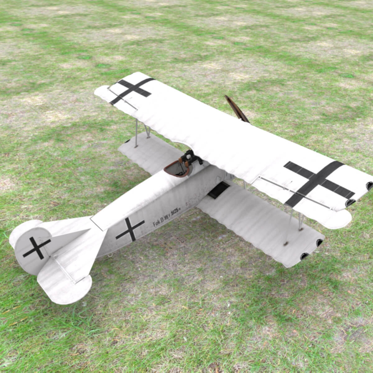 Fokker D7 Herman Goring - 3D Model by blackraven37