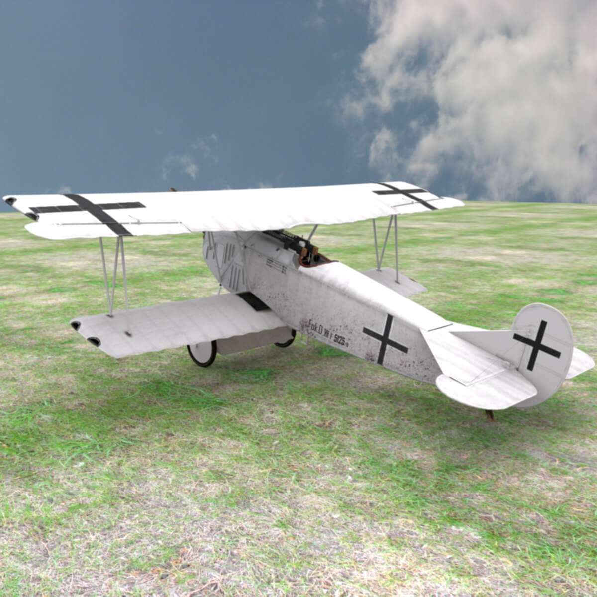 Fokker D7 Herman Goring - 3D Model by blackraven37