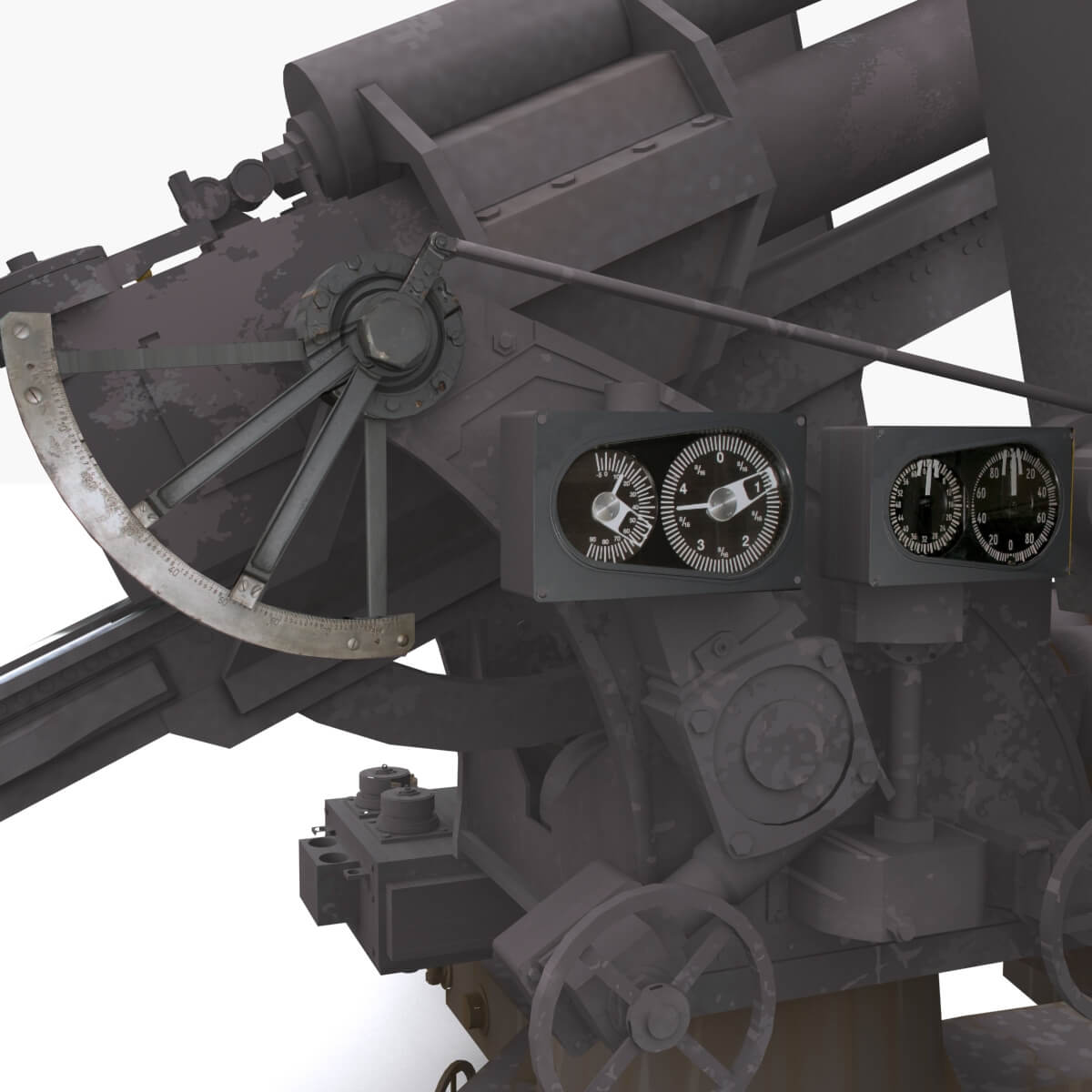 German 88 Flak Gun - 3D Model by blackraven37