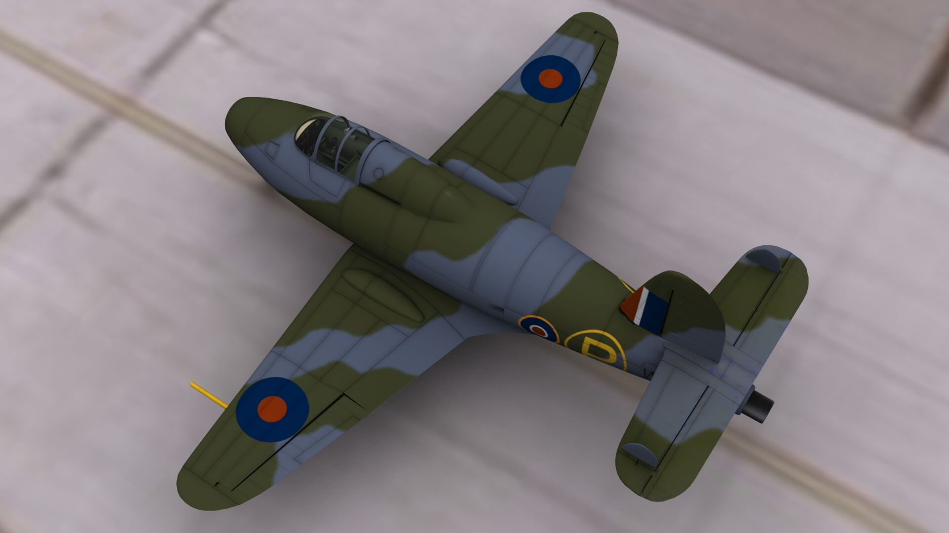 Gloster E28-39 Ver. 3 3D Model by blackraven37