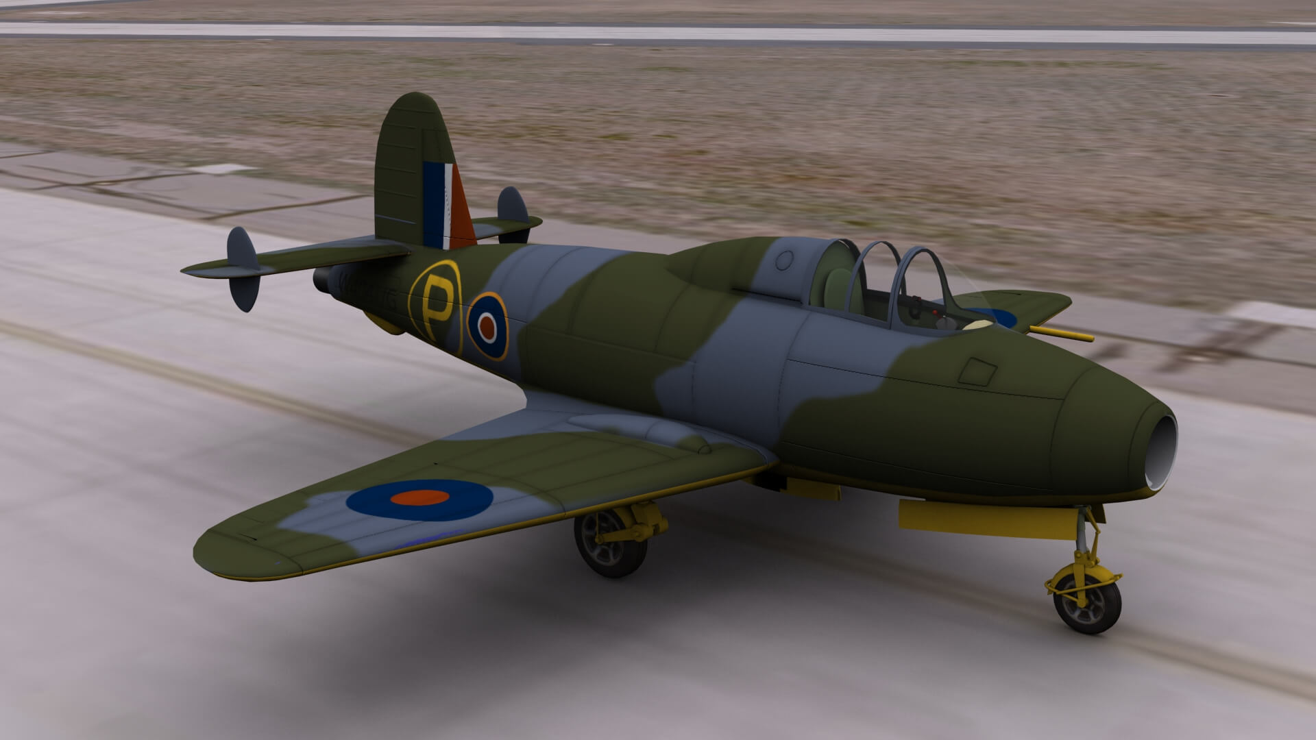Gloster E28-39 Ver. 3 3D Model by blackraven37