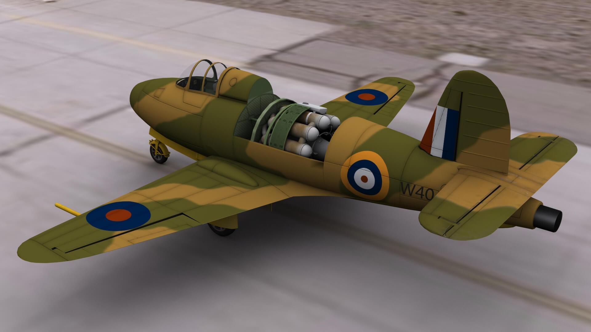 Gloster E28-39 Vers. 2 3D Model by blackraven37