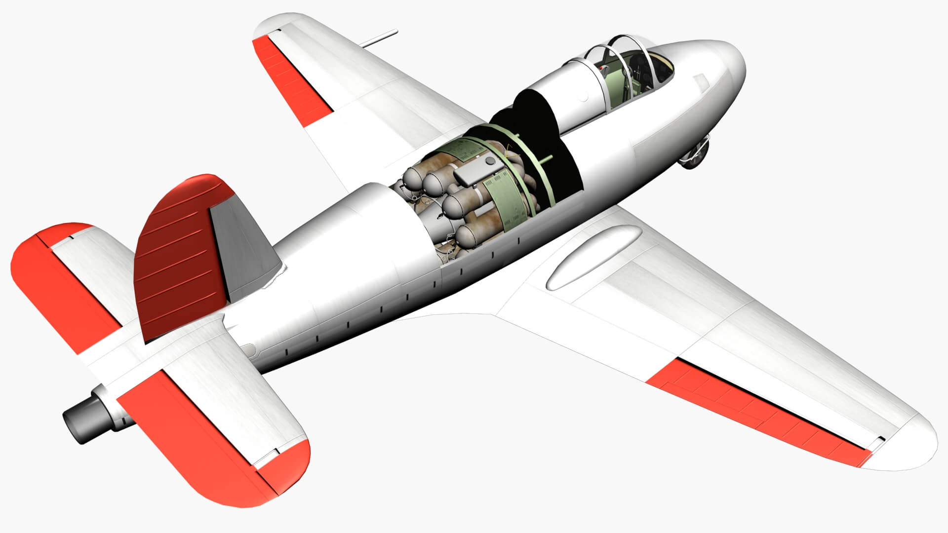 Gloster E28-39 3D Model by blackraven37