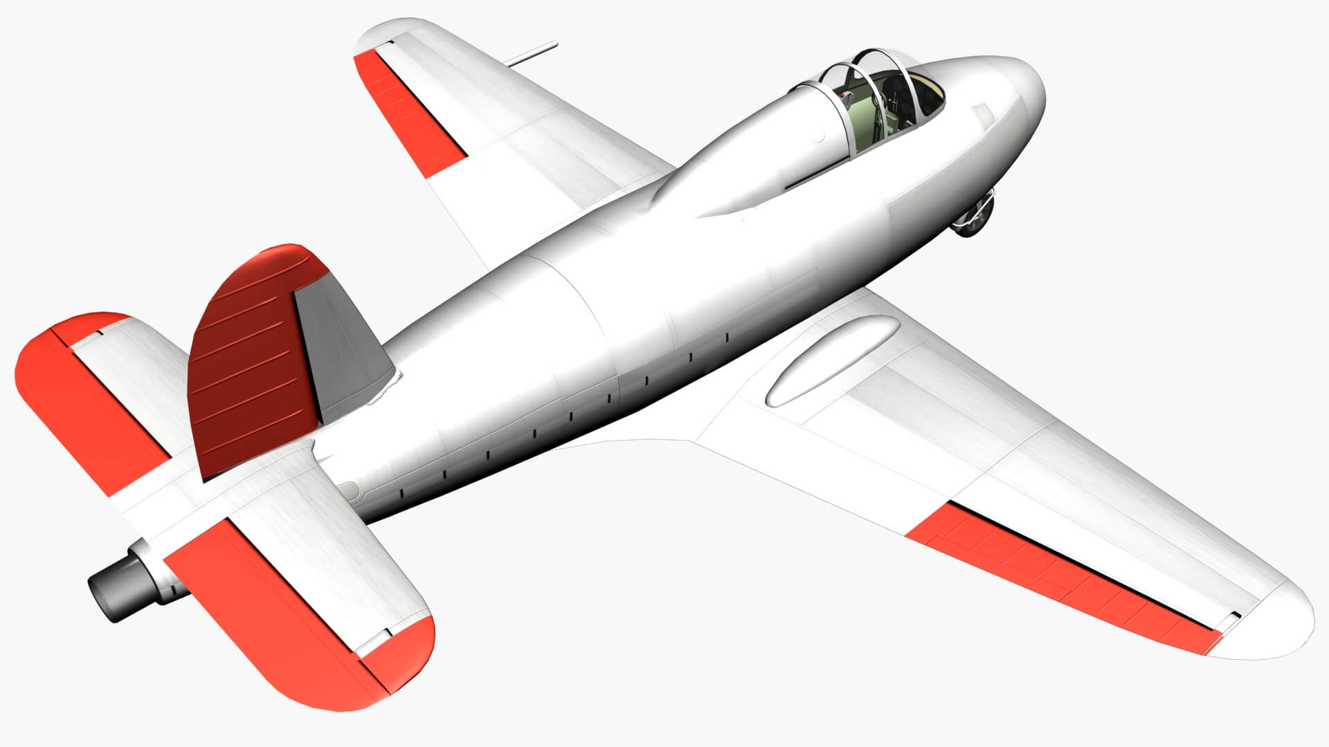 Gloster E28-39 3D Model by blackraven37