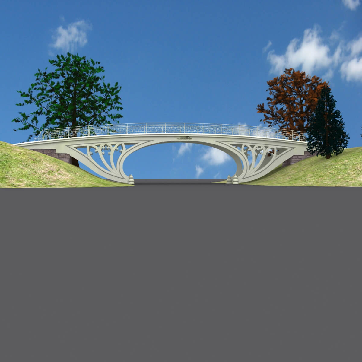 Gothic Bridge - 3D Model by blackraven37