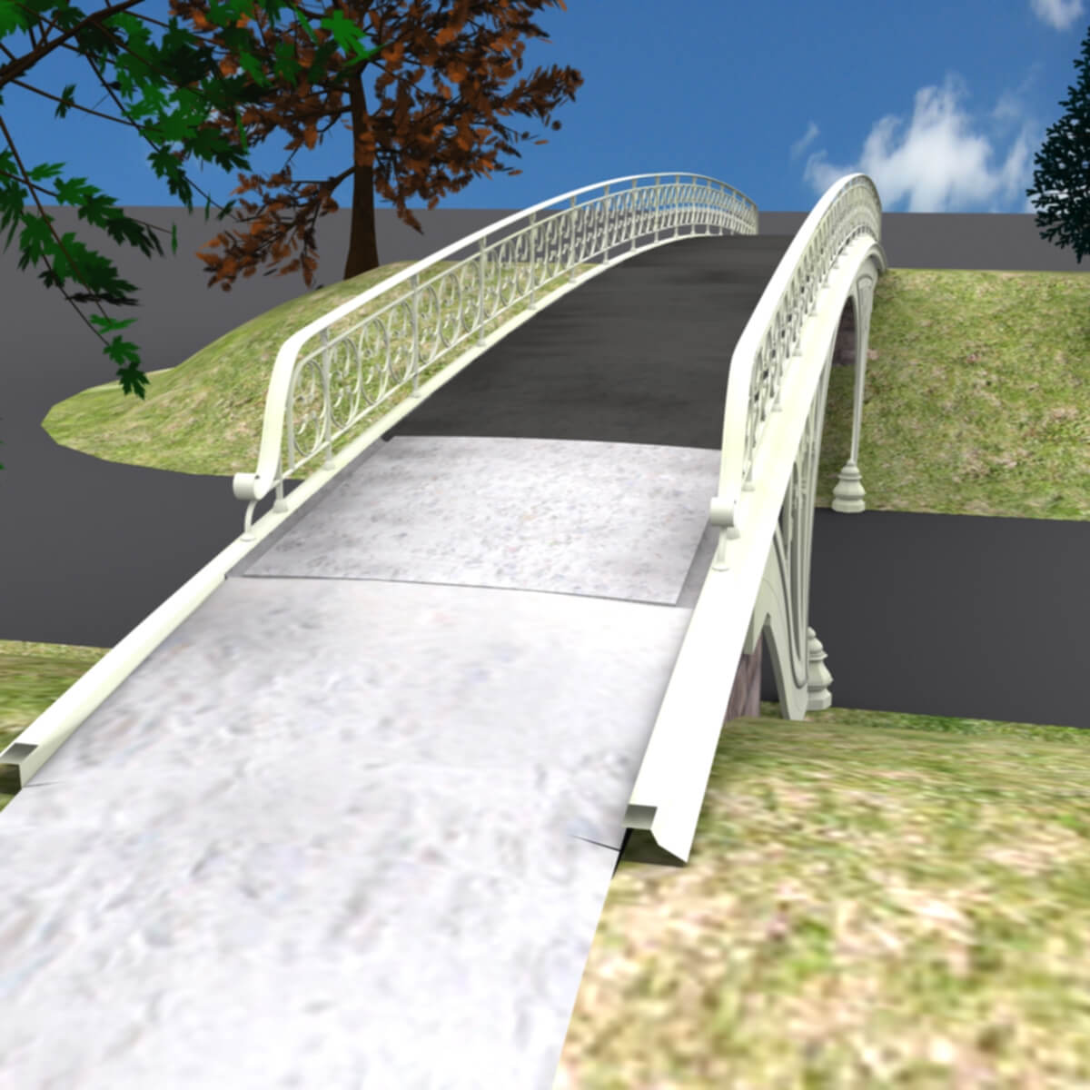 Gothic Bridge - 3D Model by blackraven37