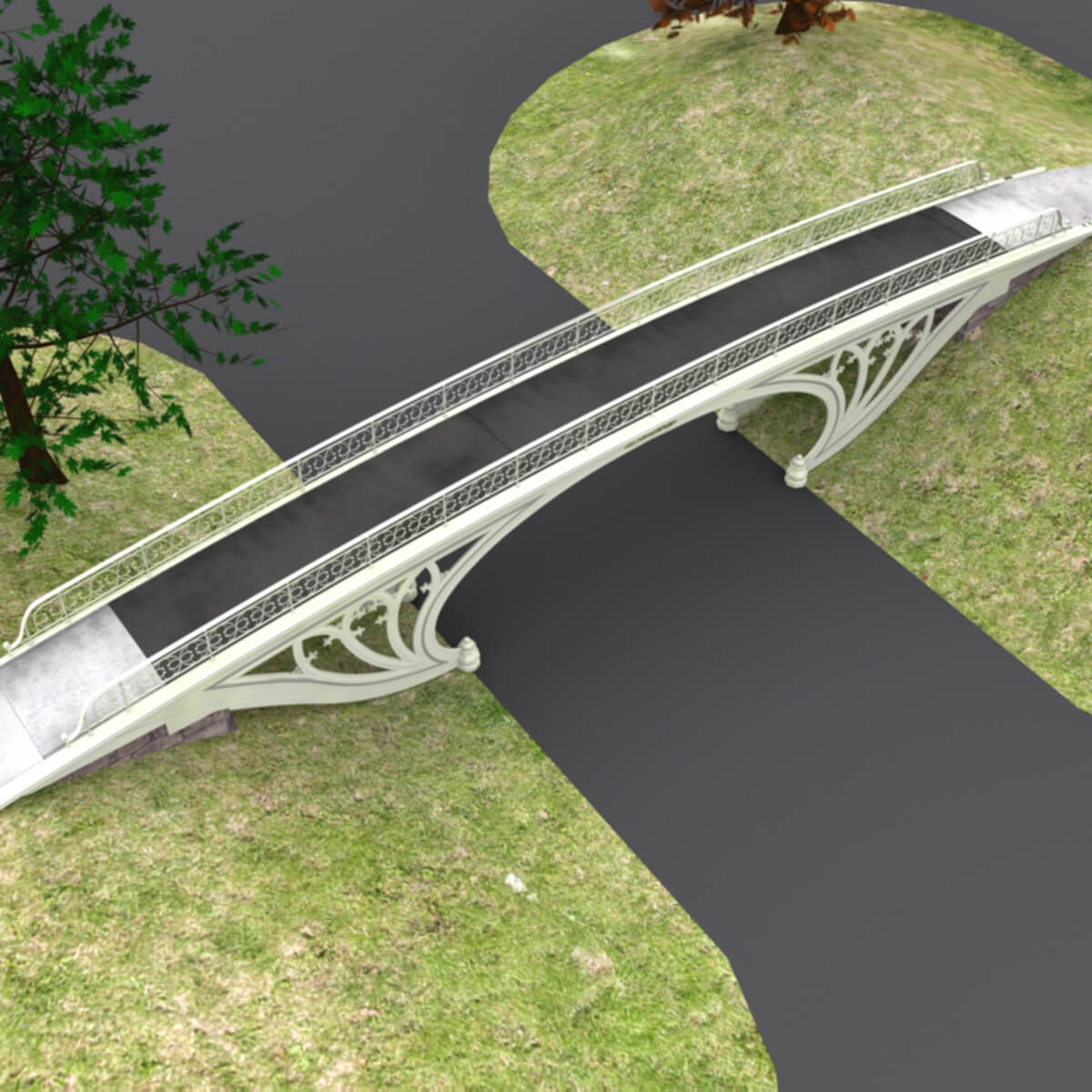 Gothic Bridge - 3D Model by blackraven37