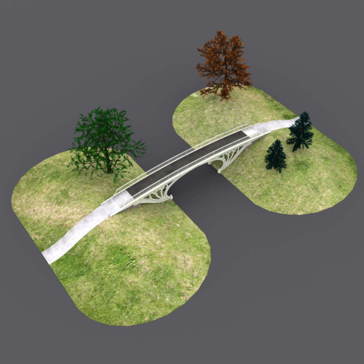 Gothic Bridge - 3D Model by blackraven37