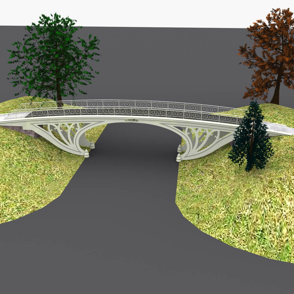 Gothic Bridge - 3D Model by blackraven37