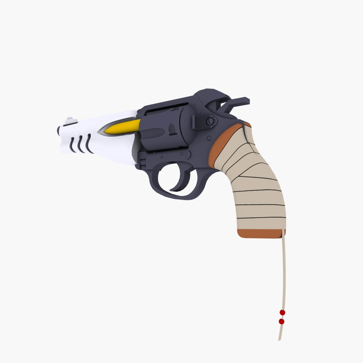 Grenadier Anime Gun - 3D Model by blackraven37