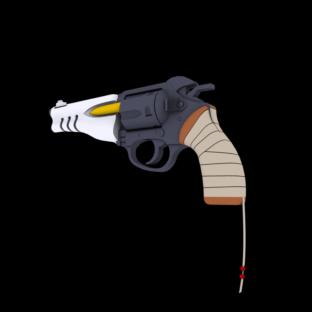 Grenadier Anime Gun - 3D Model by blackraven37