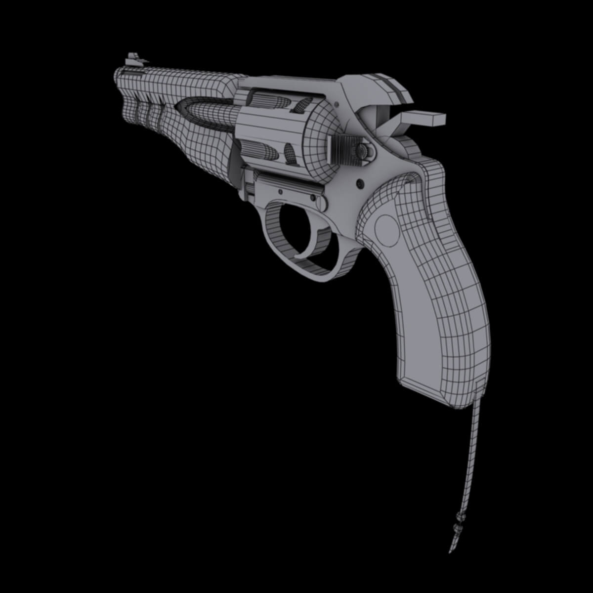 Grenadier Anime Gun - 3D Model by blackraven37