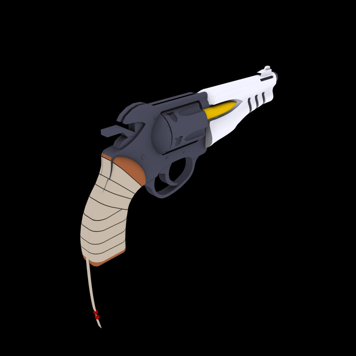 Grenadier Anime Gun - 3D Model by blackraven37