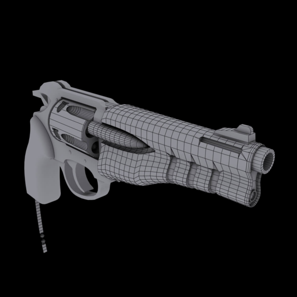 Grenadier Anime Gun - 3D Model by blackraven37